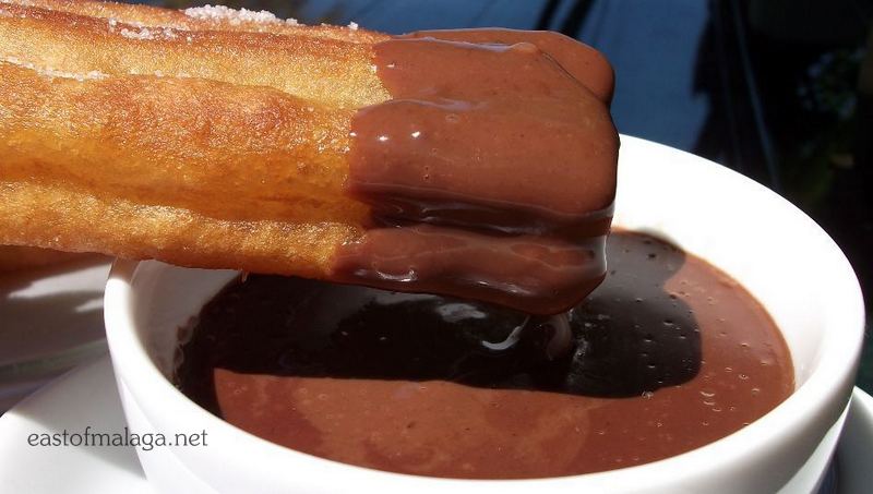 Spanish-Style Breakfast: Churros served with thick hot chocolate | East ...